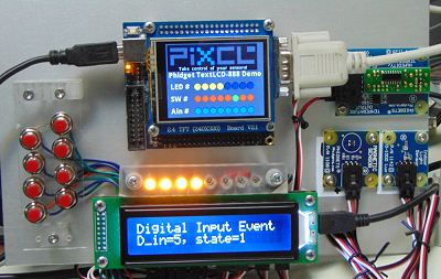 Using Phidgets with PiXCL